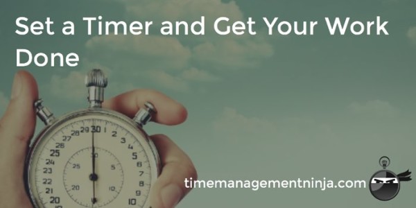 Set a Timer and Get Your Work Done – Time Management Ninja